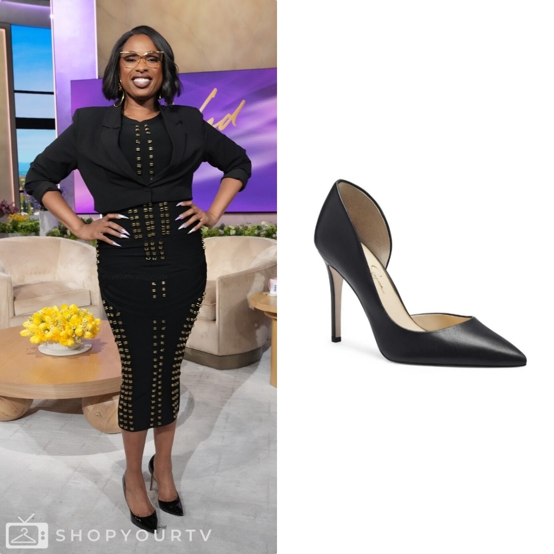 The Jennifer Hudson Show: May 2025 Jennifer’s Black Leather D’Orsay ...