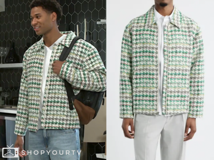 Beyond the Gates: September 2025 Nathan's Green Houndstooth Zip Jacket ...