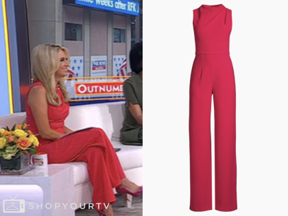 Outnumbered: September 2025 Kayleigh McEnany's Pink Sleeveless Jumpsuit ...