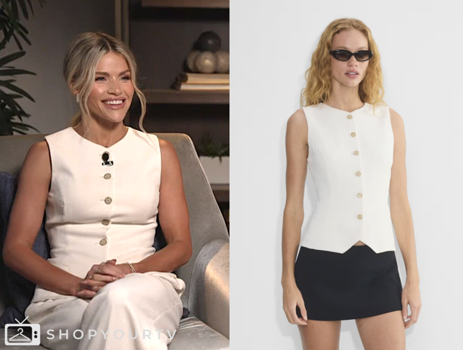 E! News: September 2025 Witney Carson's White Vest Top | Shop Your TV
