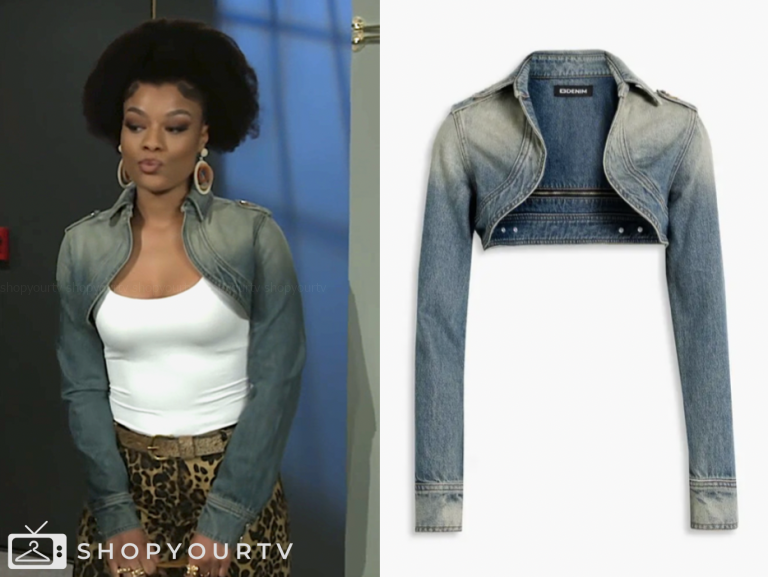 Beyond the Gates: September 2025 Eva Thomas's Denim Cropped Bolero ...