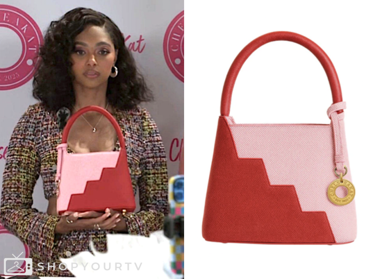 Beyond the Gates: September 2025 ChelseaKat Red and Pink Denim Bag ...