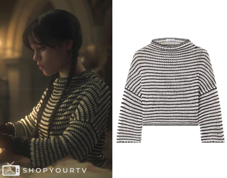 Wednesday: Season 2 Episode 5 Wednesday's Striped Sweater | Shop Your TV