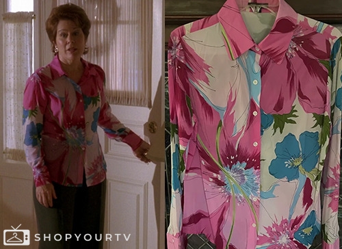 Desperate Housewives: Season 1 Episode 2 Martha's Pink/Blue Azalea Silk ...