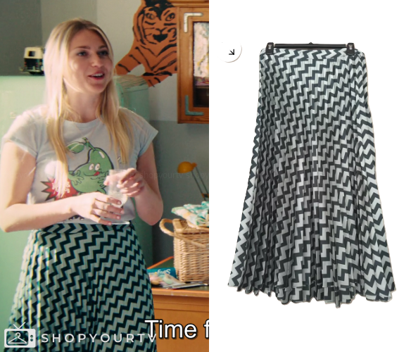 Diary of a Ditched Girl: Season 1 Episode 5 Adina's Geo Print Skirt ...