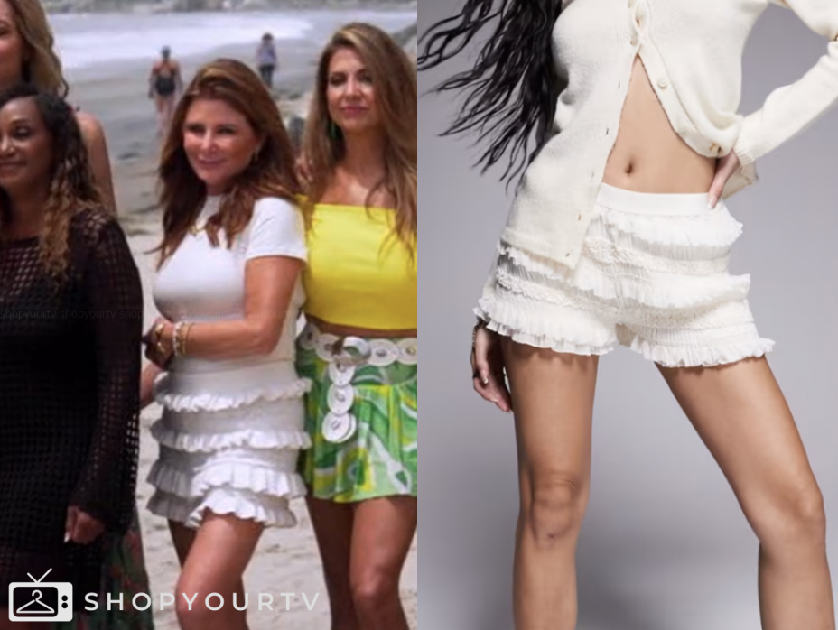 The Golden Bachelor: Season 2 Episode 4 Cindy Cullers's White Ruffle ...