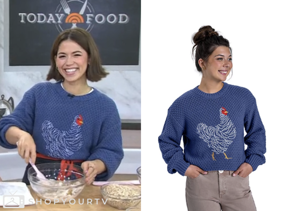 The Today Show: October 2025 Molly Yeh's Blue Chicken Embroidered ...